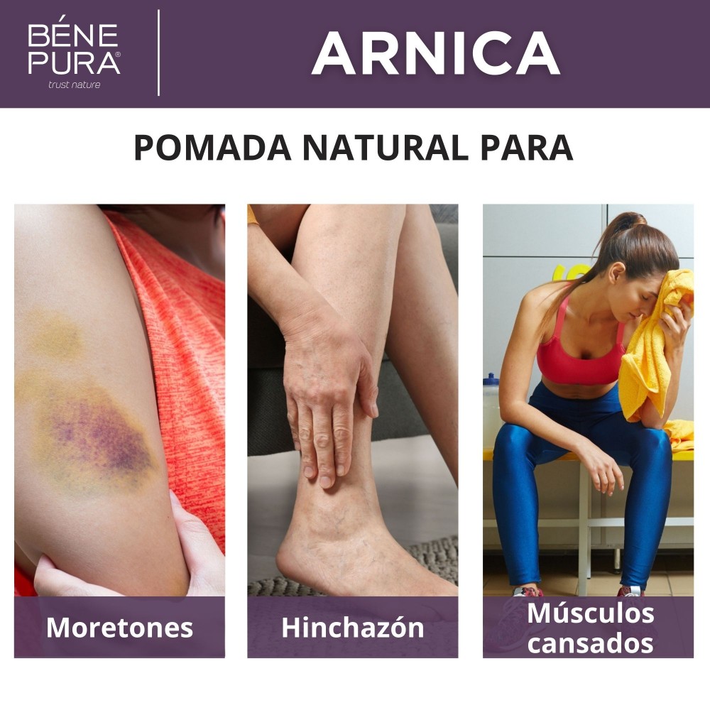 ᐉ Pomada para Moretones y Músculos con Árnica - 40ml - Benepura.es